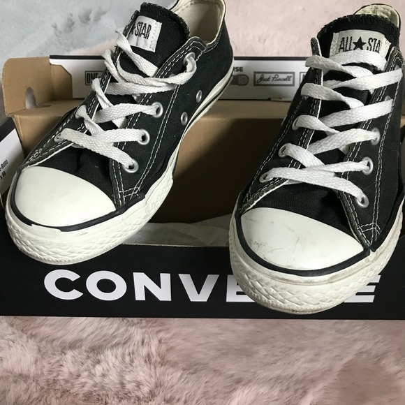 Converse | Shoes | Converse Black All Star Ox Low | Poshmark